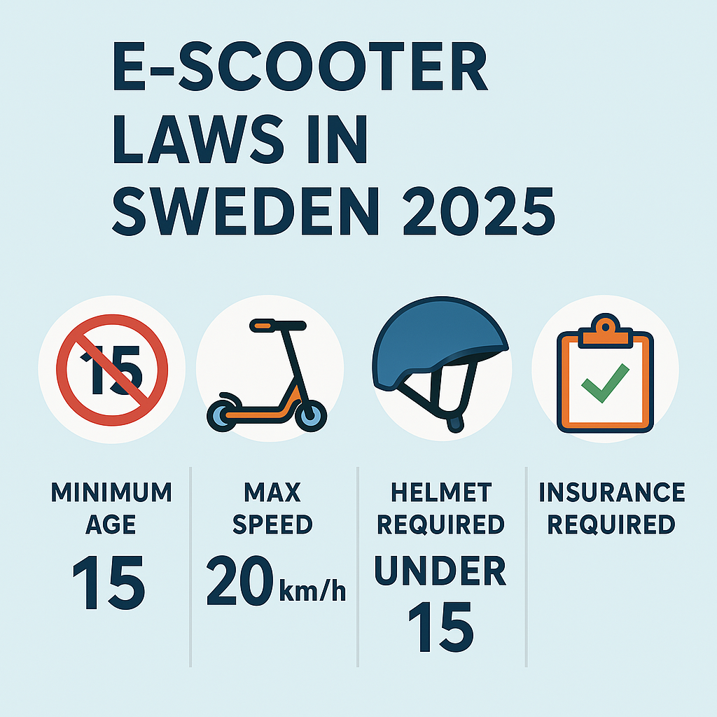 Sweden E-Scooter Laws 2025: Complete Guide to Regulations & Safety Rules – Pure Electric ...